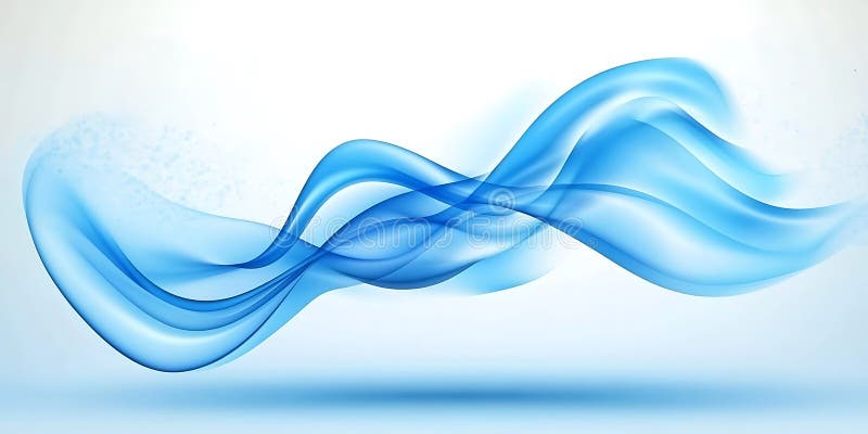 Abstract Blue Wave Fluid Design Element for Websites Presentations ...
