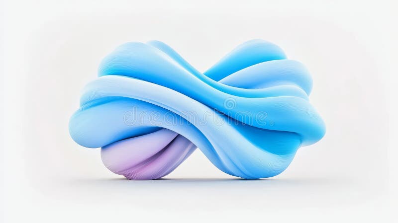 Abstract Blue Wave Form a Digital of a Flowing Abstract Blue and Purple ...