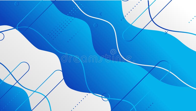 Abstract Blue Wave Gradient Geometric Shapes Background Design Stock ...