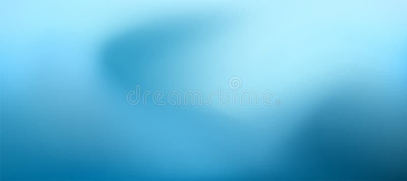 Abstract Blue Wave Gradient Vector Background. Blurred Navy Water ...