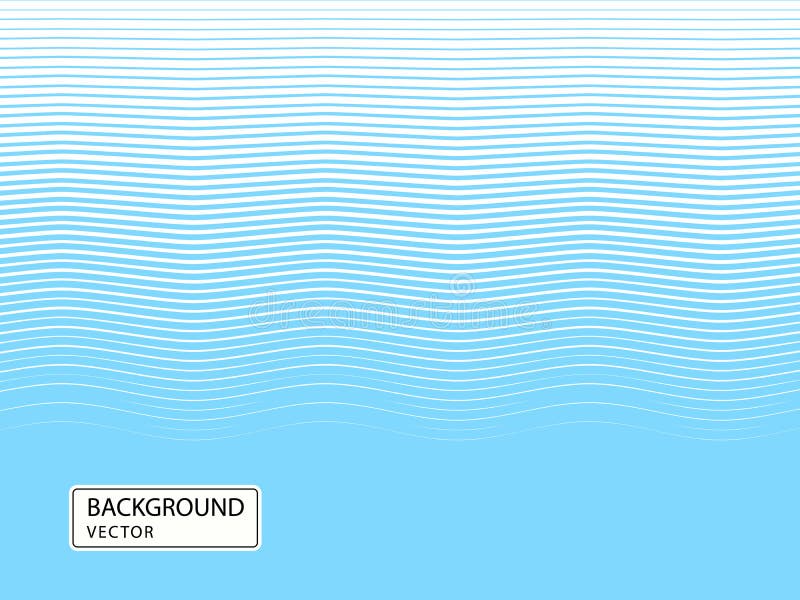 Abstract Blue Horizontal Bright Beam on Dark Isolated Background ...