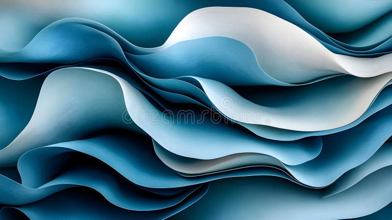 Abstract Blue Wave Illustration Stock Illustration - Illustration of ...