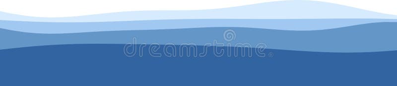 Abstract Blue Wave Layers in Minimalist Design Featuring Gradient ...