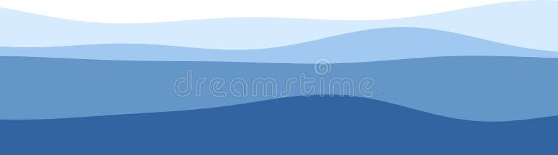 Abstract Blue Wave Layers in Soft Gradient Design Reflecting Ocean ...