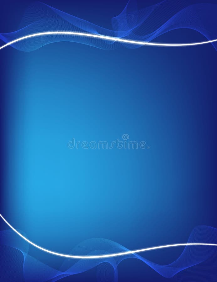 Abstract Blue Wave and Light Layout Background Design Stock Vector ...
