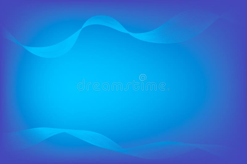 Abstract Blue Wave Line Background Stock Illustration - Illustration of ...
