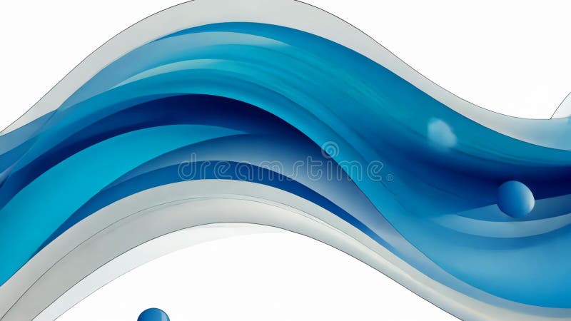 Abstract Blue Wave Lines Create an Elegant Frame, Adding a Touch of ...