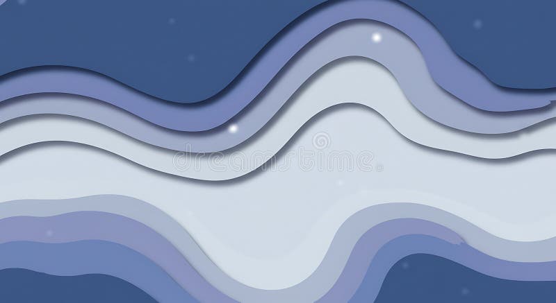 Abstract Blue Wave Paper Cut Background: AI-Generated Design Stock ...