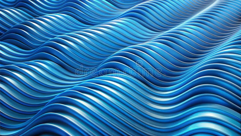 Abstract Blue Wave Pattern stock illustration. Illustration of network ...