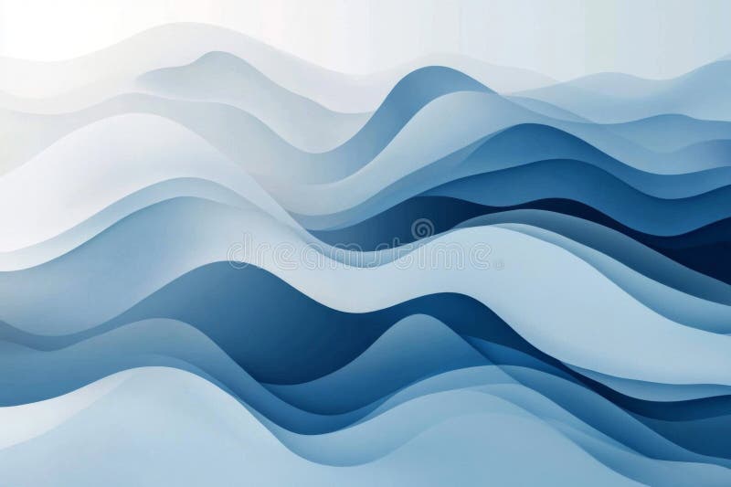 Abstract Blue Wave Pattern stock illustration. Illustration of creative ...