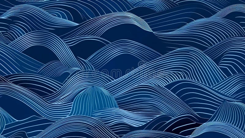 Abstract Blue Wave Pattern stock footage. Video of graphic - 326999622