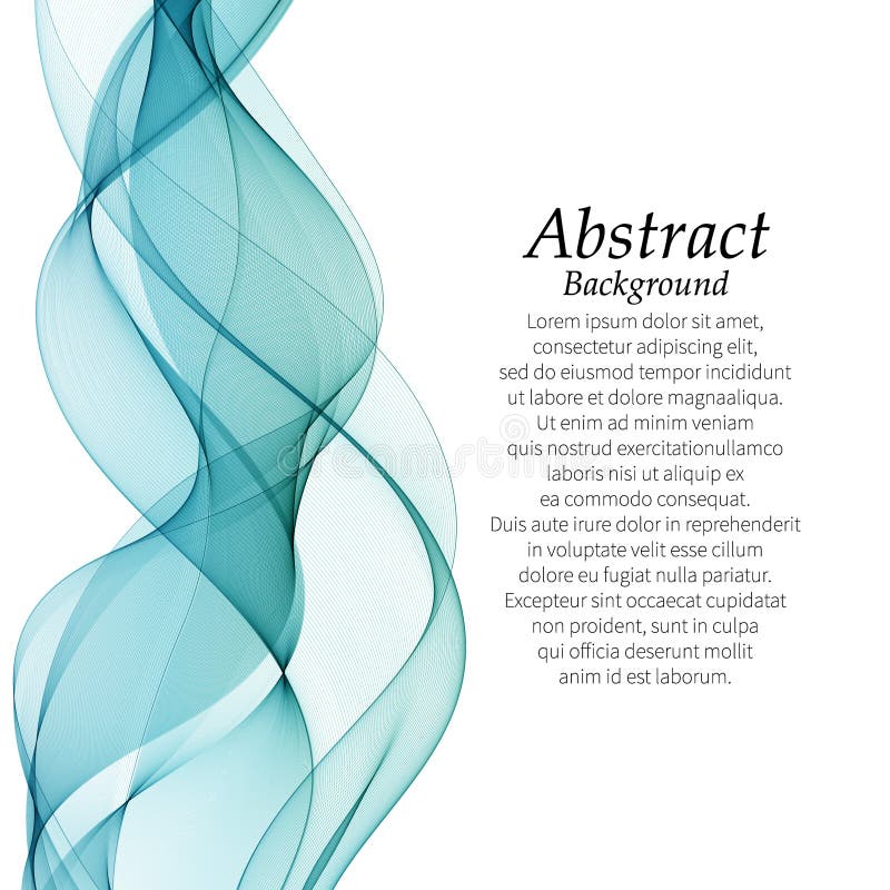 Abstract Blue Wave. Wave Pattern As a Design Element. Eps 10 Stock ...