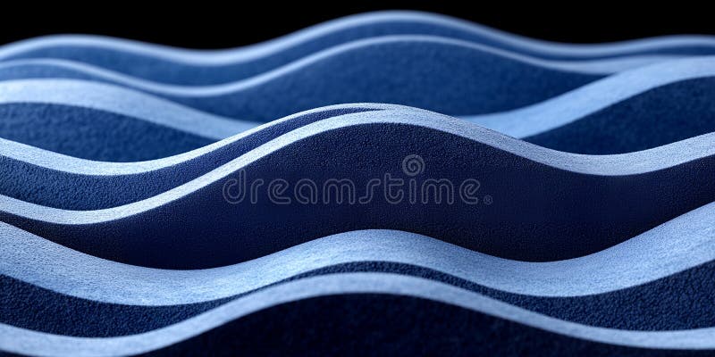 Abstract Blue Wave Pattern Design Digital Art Background Texture 3d Sea ...