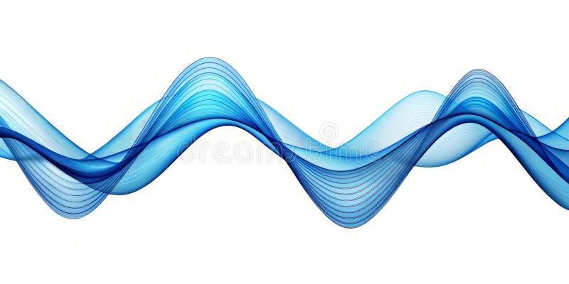 Abstract Blue Wave Pattern Dynamic Frequency Resonance through a ...
