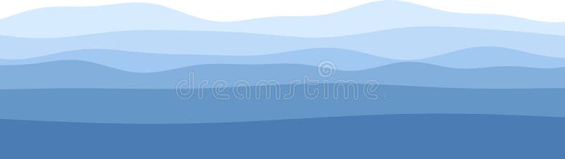 Abstract Blue Wave Pattern in Gradient Shades of Blue Stock Vector ...
