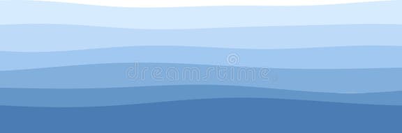 Abstract Blue Wave Pattern in Gradient Shades of Ocean Tones Stock ...