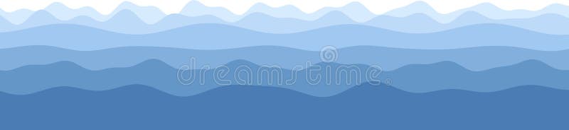 Abstract Blue Wave Pattern with Layered Geometric Shapes in Various ...