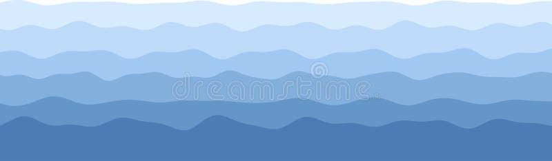 Abstract Blue Wave Pattern with Layered Gradient Effect Stock ...