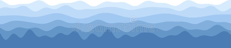 Abstract Blue Wave Pattern with Layered Ocean-inspired Design Stock ...