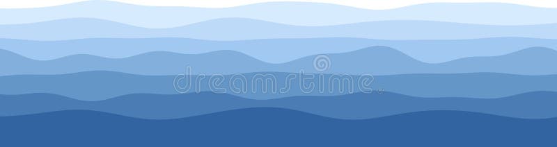 Abstract Blue Wave Pattern with Layered Oceanic Design Stock Vector ...