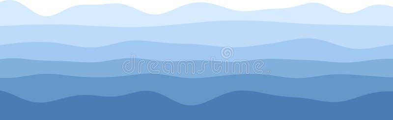 Abstract Blue Wave Pattern with Multilayered Wavy Lines in Gradient ...