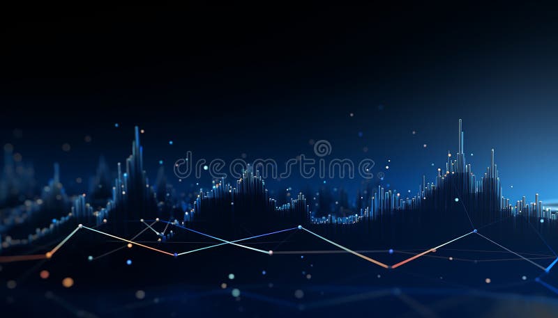 Abstract Blue Wave Pattern Represents Futuristic Technology and ...