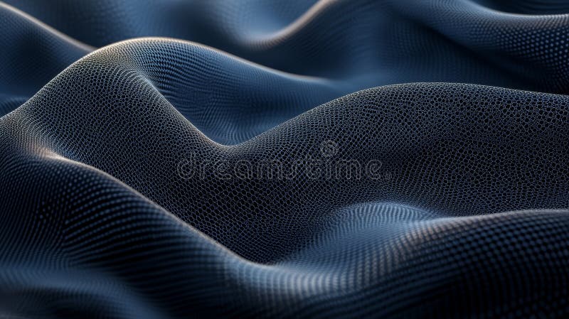 Abstract Blue Wave Pattern with Subtle Light Reflection Stock ...