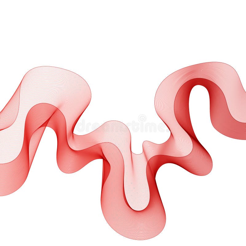 Abstract Blue Wave. Wave Pattern. Vector Geometric Illustration. EPS 10 ...