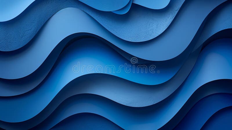 Abstract Blue Wave Pattern stock illustration. Illustration of modern ...