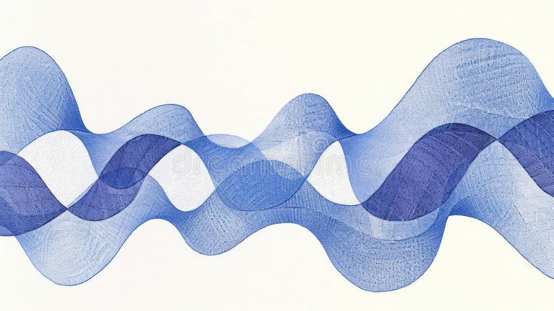 Abstract Blue Wave Patterns Creating a Sense of Movement and Fluidity ...