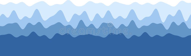 Abstract Blue Wave Patterns with Gradual Color Transition Stock Vector ...