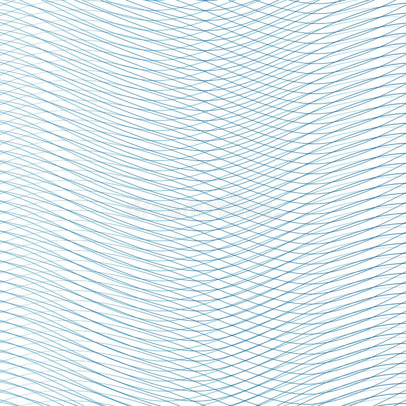 Abstract Blue Wave Set on Transparent Background. Stock Vector ...