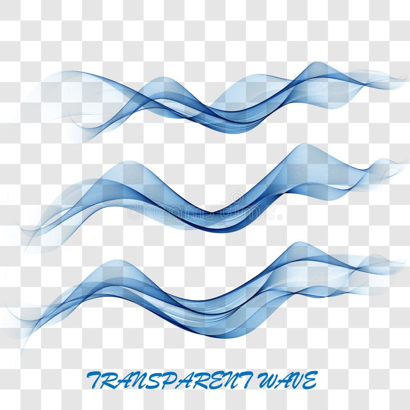 Abstract Blue Wave Set Transparent Background Stock Illustrations ... Abstract Blue Wave Set Transparent Background Stock Illustrations ...