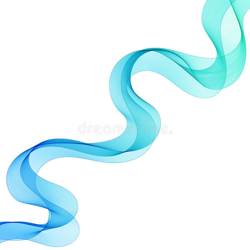Abstract Blue Wave with Shadow. Design for Business Idea. Layout for ...