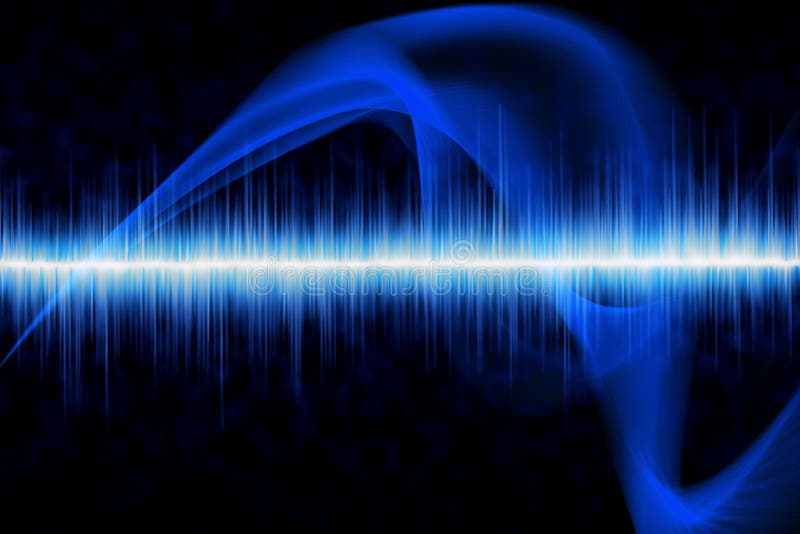 Abstract Blue Wave. Sound Waves. Music Equalizer Stock Illustration ...