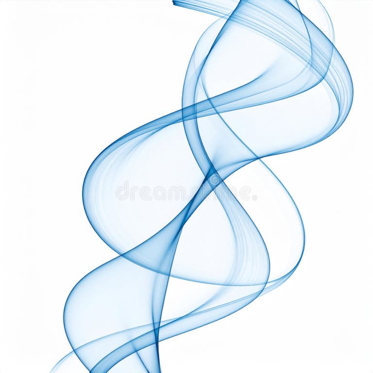 Abstract Blue Wave Swirl Design Background Stock Illustration ...