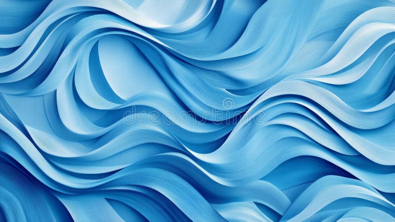 Abstract Blue Wave Texture Background Stock Illustration - Illustration ...