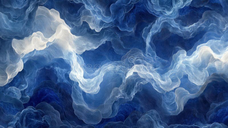 Abstract Blue Wave Texture Background Stock Illustration - Illustration ...