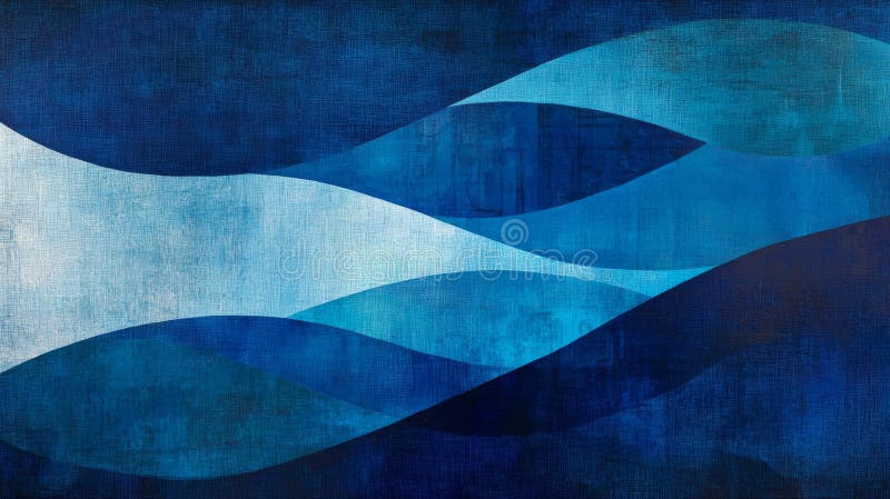 Abstract Blue Wave Texture Background Stock Illustration - Illustration ...
