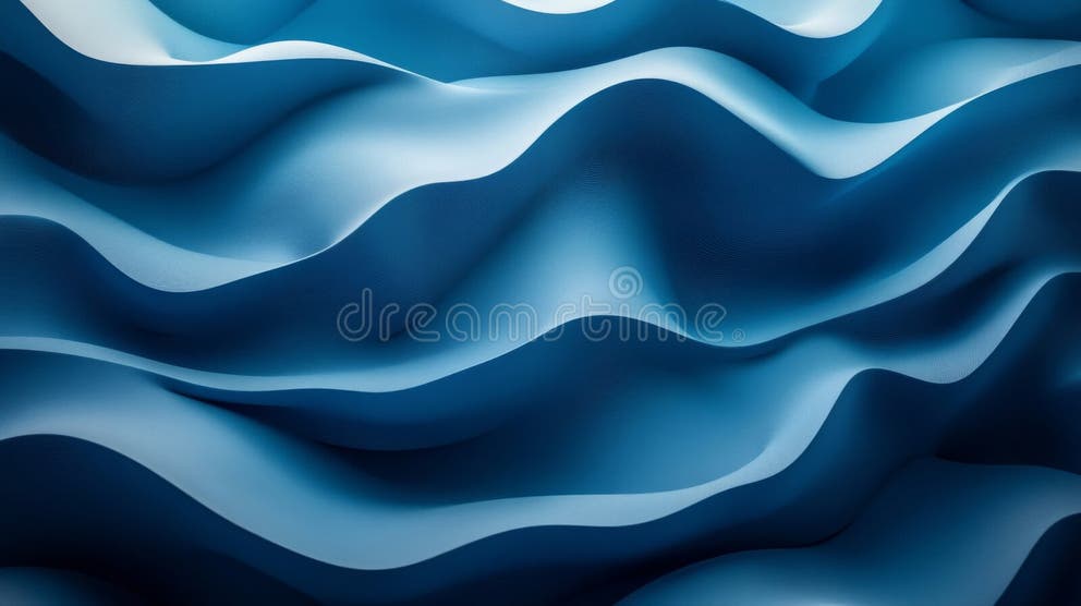 Abstract Blue Wave Texture Background Stock Illustration - Illustration ...