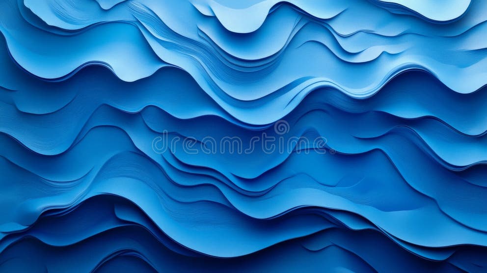 Abstract Blue Wave Texture Background Stock Illustration - Illustration ...