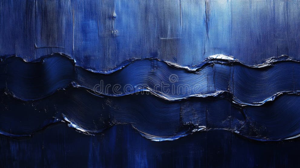 Abstract Blue Wave Texture Background Stock Illustration - Illustration ...