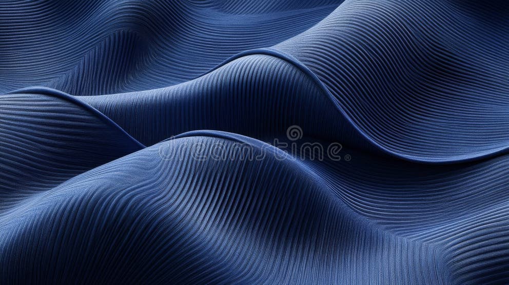 Abstract Blue Wave Texture Background Stock Illustration - Illustration ...