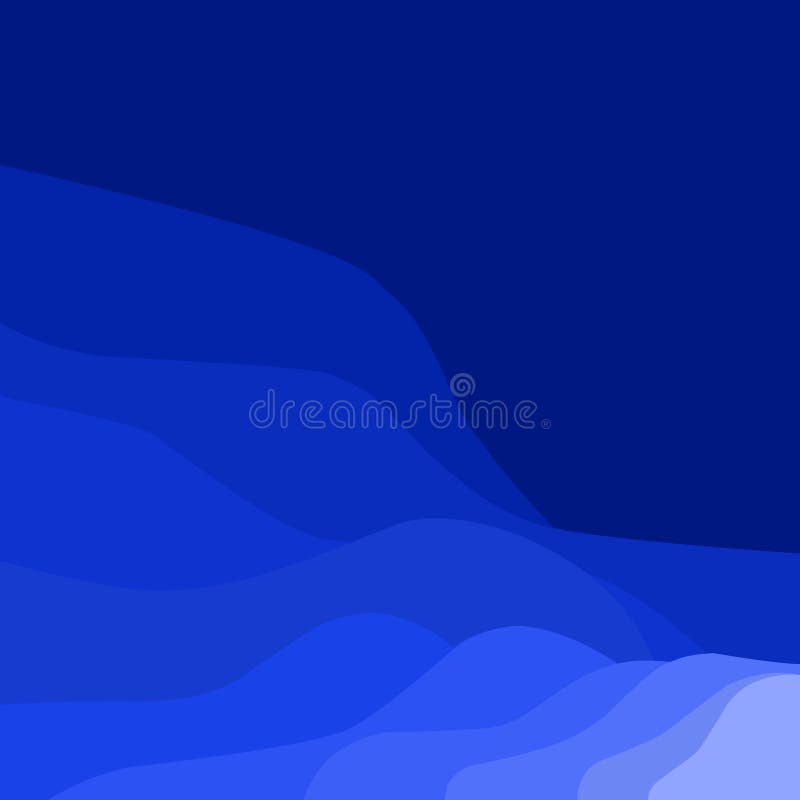 Abstract Blue Wave Vector Background in Flat Design Style Stock Vector ...