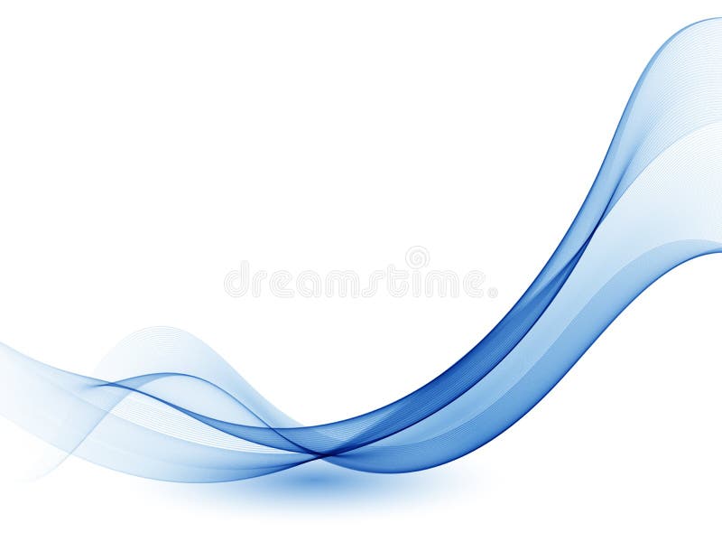 Abstract Blue Wave Vector Background Blue Flow Stock Vector ...