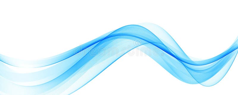 Abstract Blue Wave Vector Background Blue Flow Stock Vector ...