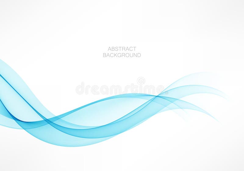 Abstract Blue Wave Vector Background Blue Wave Flow Stock Photo - Image ...