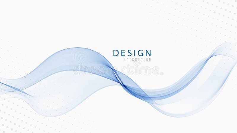 Abstract Blue Wave Vector Background Futuristic Waves Background Stock ...
