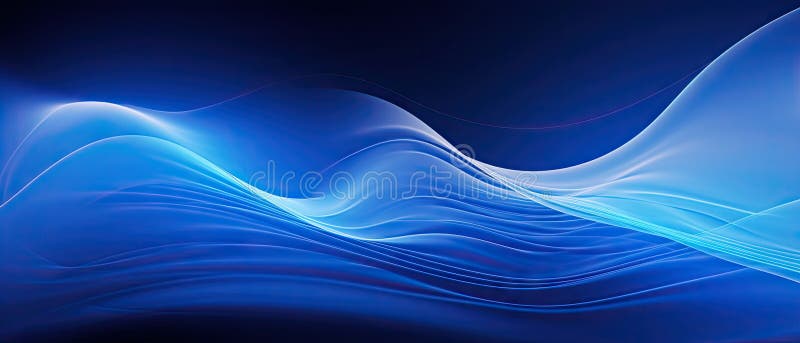 Abstract Blue Wave Wallpaper. Created with Generative AI Tools Stock ...