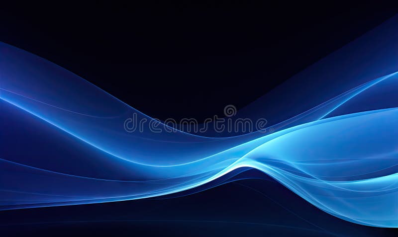 Abstract Blue Wave Wallpaper. Created with Generative AI Tools Stock ...